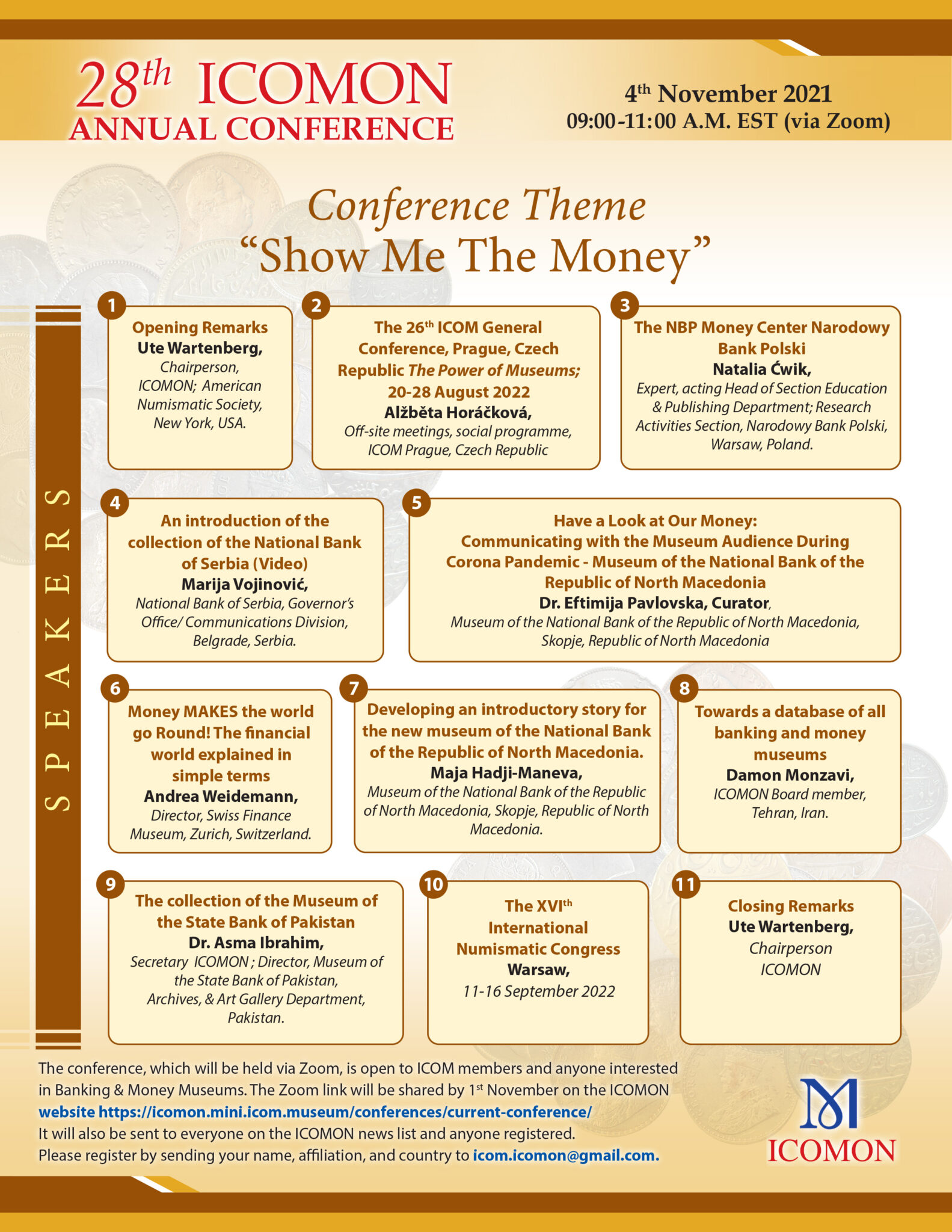 28th ICOMON Annual Conference 2021 - ICOM ICOMON - ICOM ICOMON